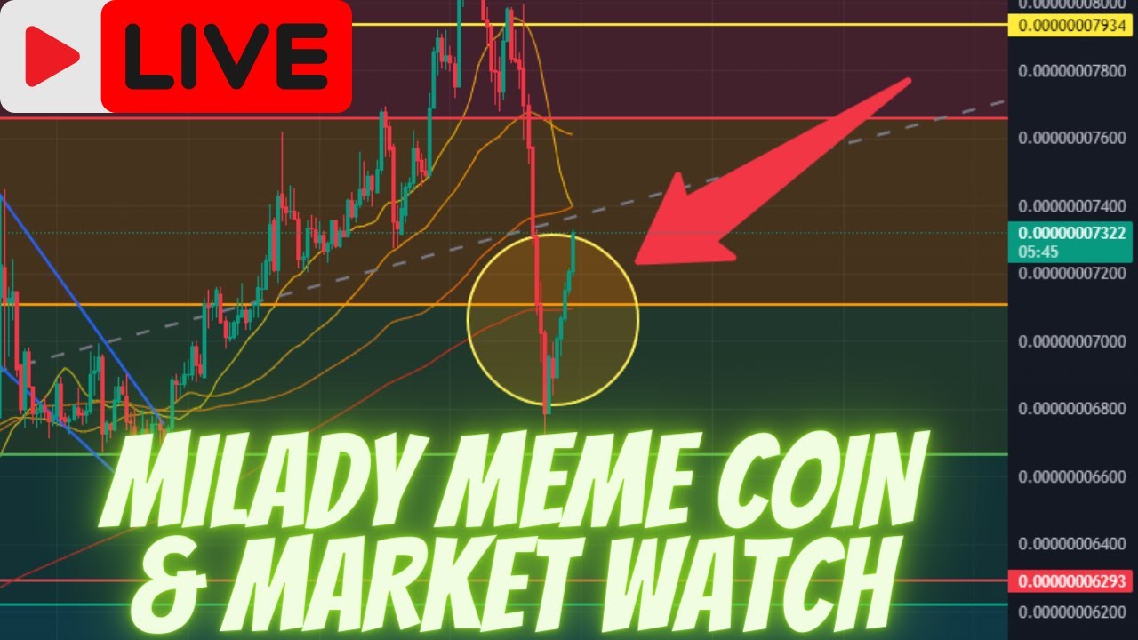 MILADY MEME COIN \ MARKET WATCH \ ***WE ARE LIVE*** - YouTube