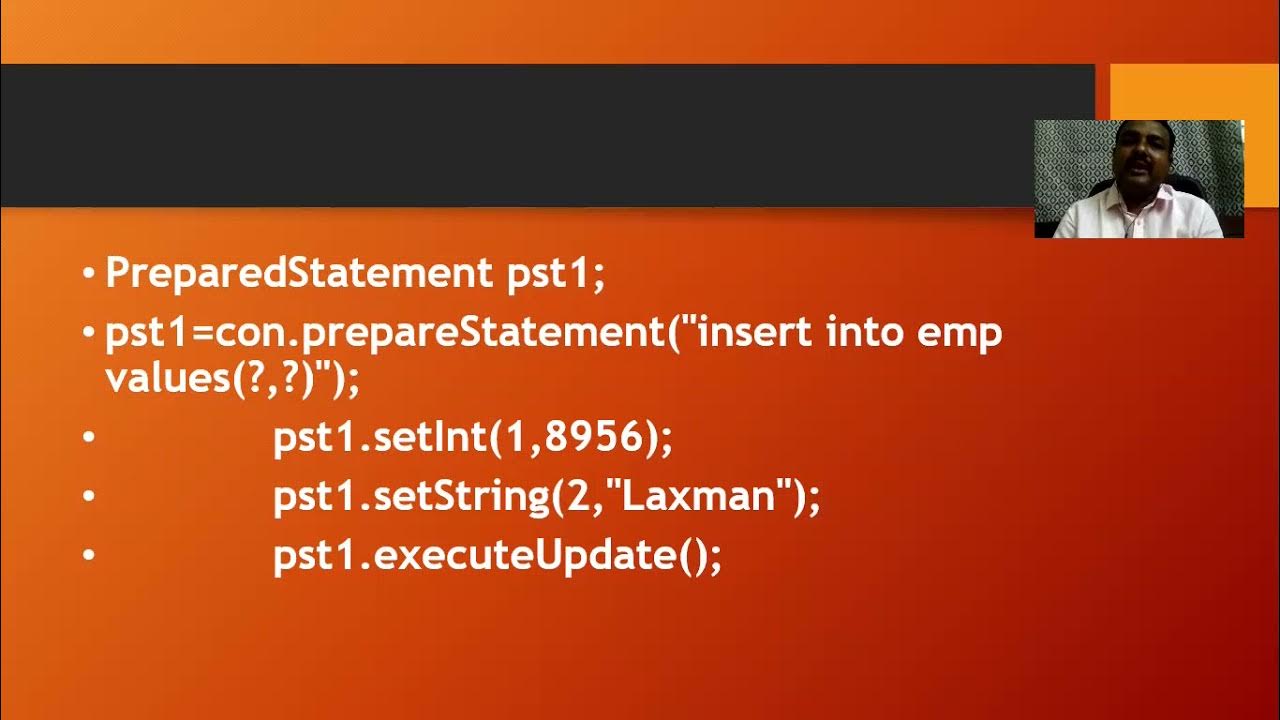 preparedStatement - YouTube