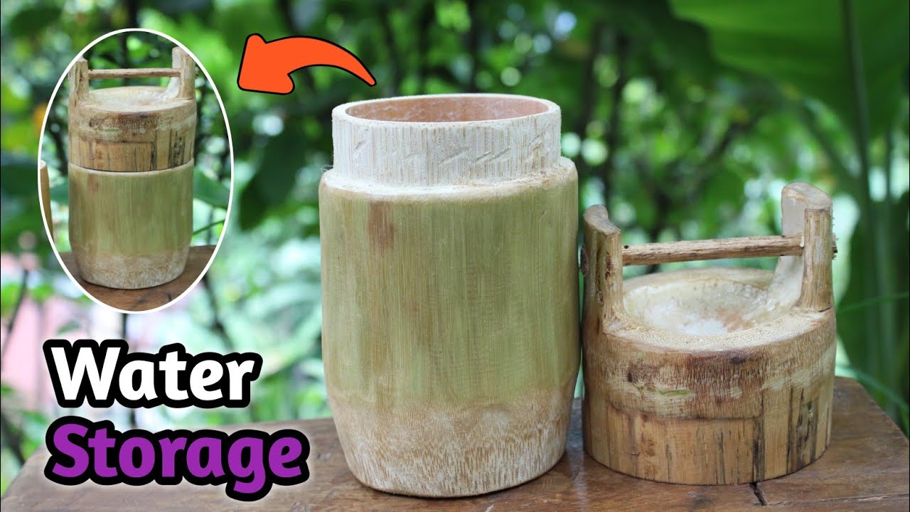 Use to bamboo for water storage, how to make bamboo water storage ...