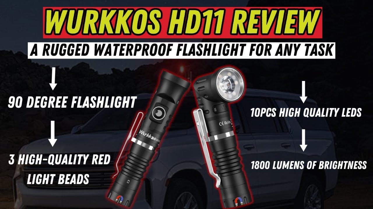 Wurkkos HD11 Flashlight: Spotlight & Floodlight in One Compact Tool - YouTube
