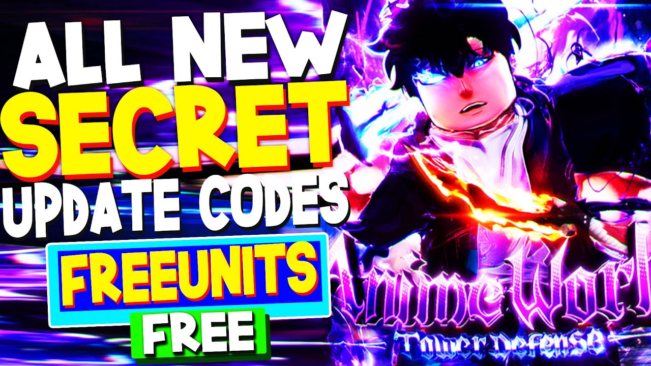 *NEW* ALL WORKING UPDATE CODES FOR ANIME WORLD TOWER DEFENSE! ROBLOX ...