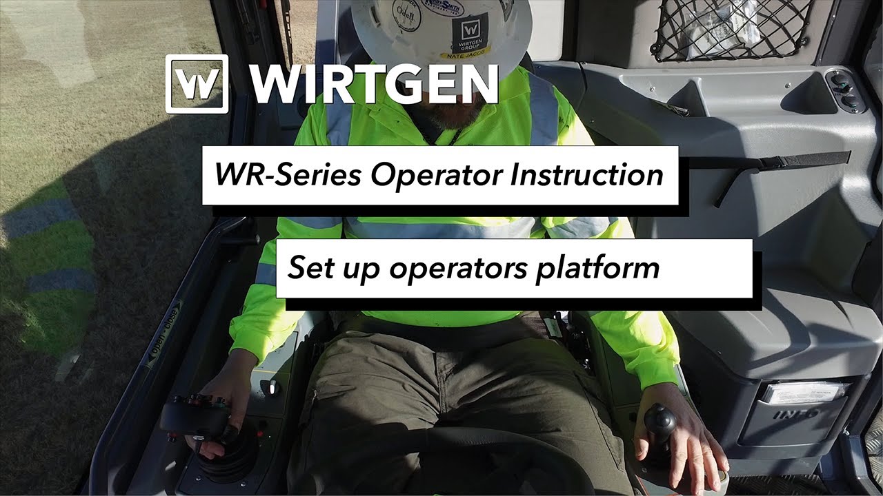 WR-Series Operator Instruction: Set up operators platform - YouTube