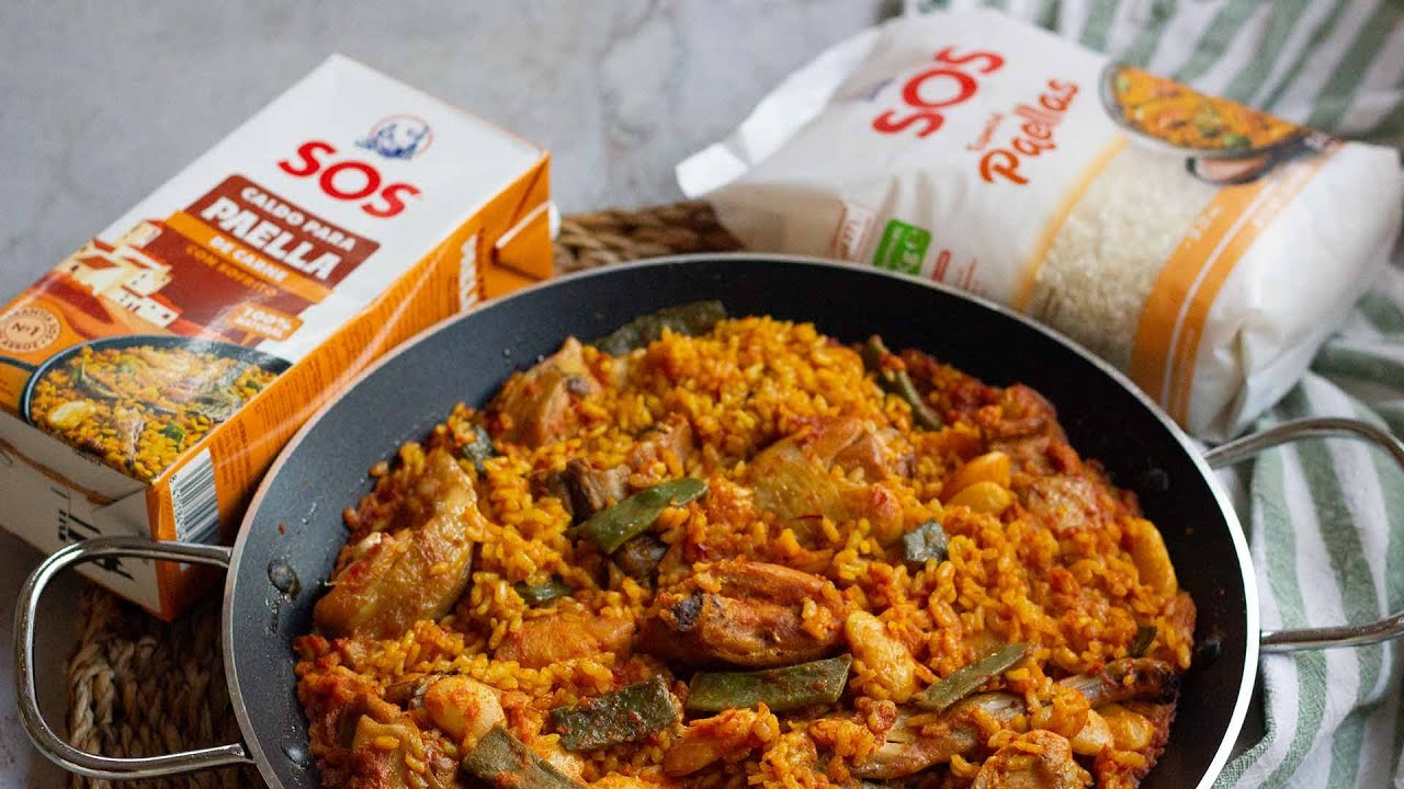 🥘 ¡Paella con Conejo y Pollo! | Receta Tradicional Valenciana | Arroz ...