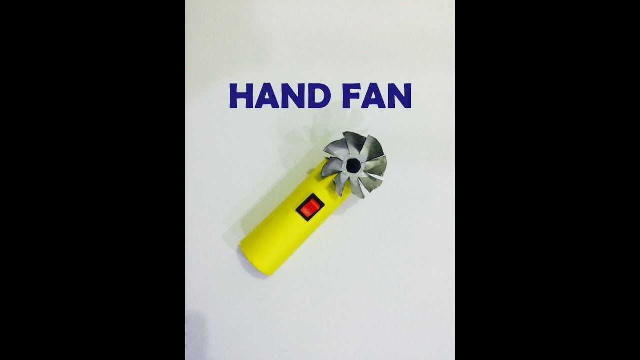 How to make hand fan - YouTube