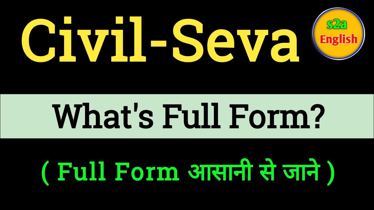 Civil seva ka Full Form kya hai | Full form of Civil seva | Gk ...