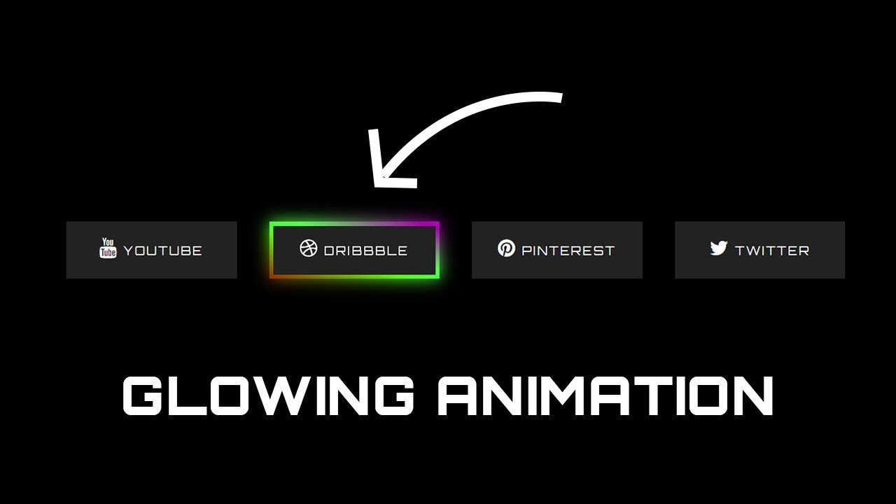 CSS Glowing Button Animation | CSS Animation Examples - YouTube