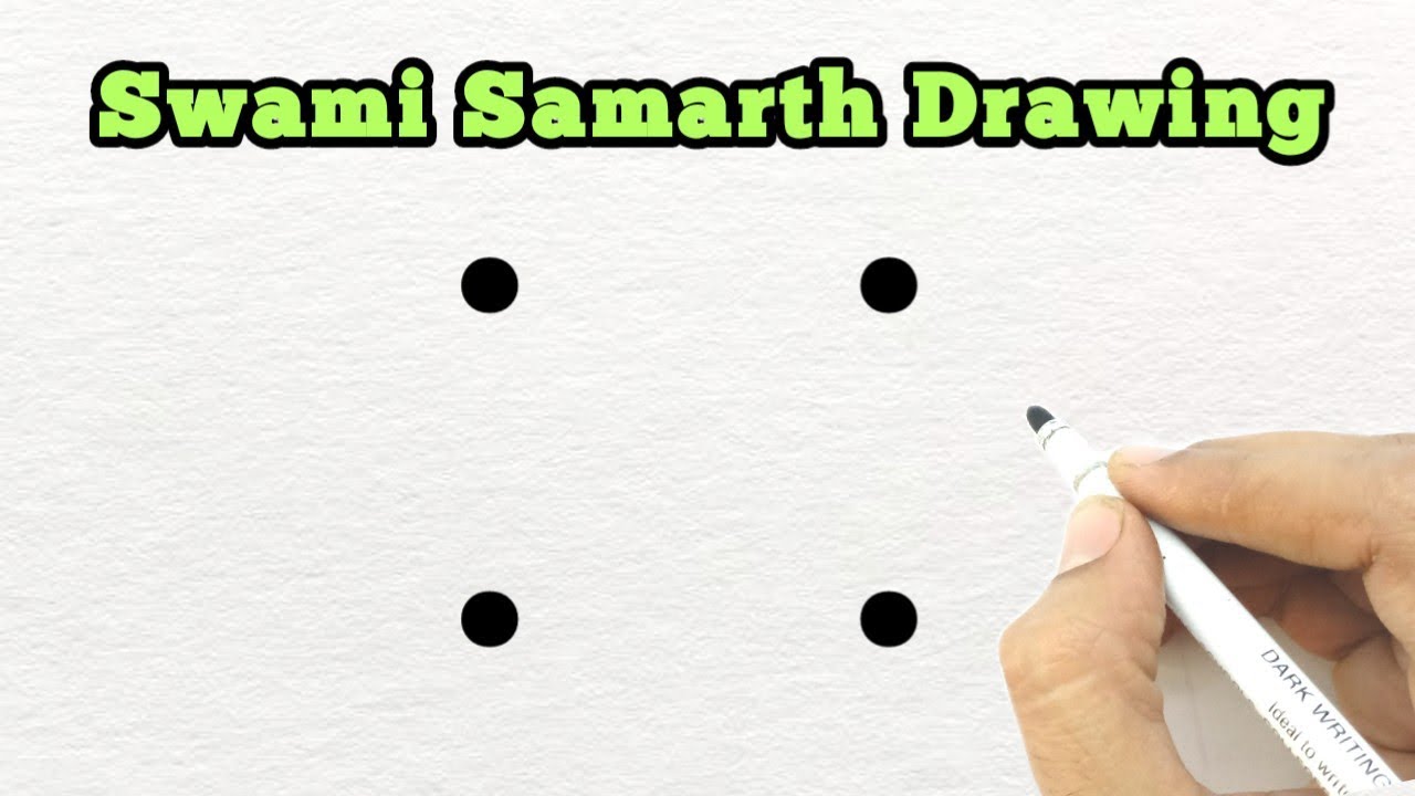 Shree Swami Samarth Drawing | How to Draw Swami Samarth | Easy Swami ...
