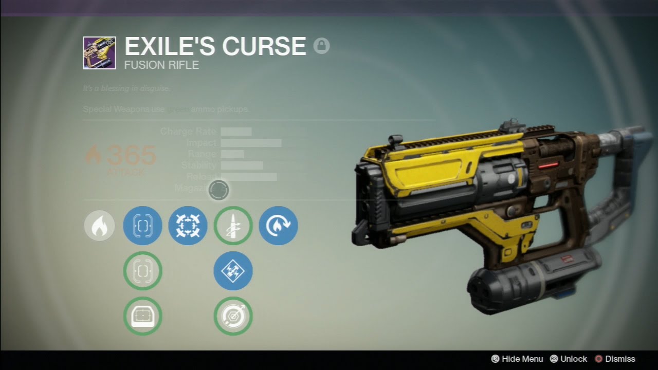 Destiny Exile's curse Gun Review Trials of Osiris - YouTube