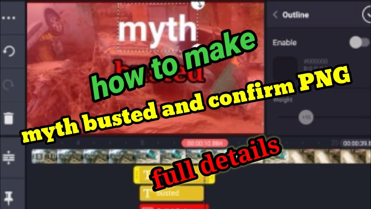 how to make myth busted and confirmed PNG full details - YouTube