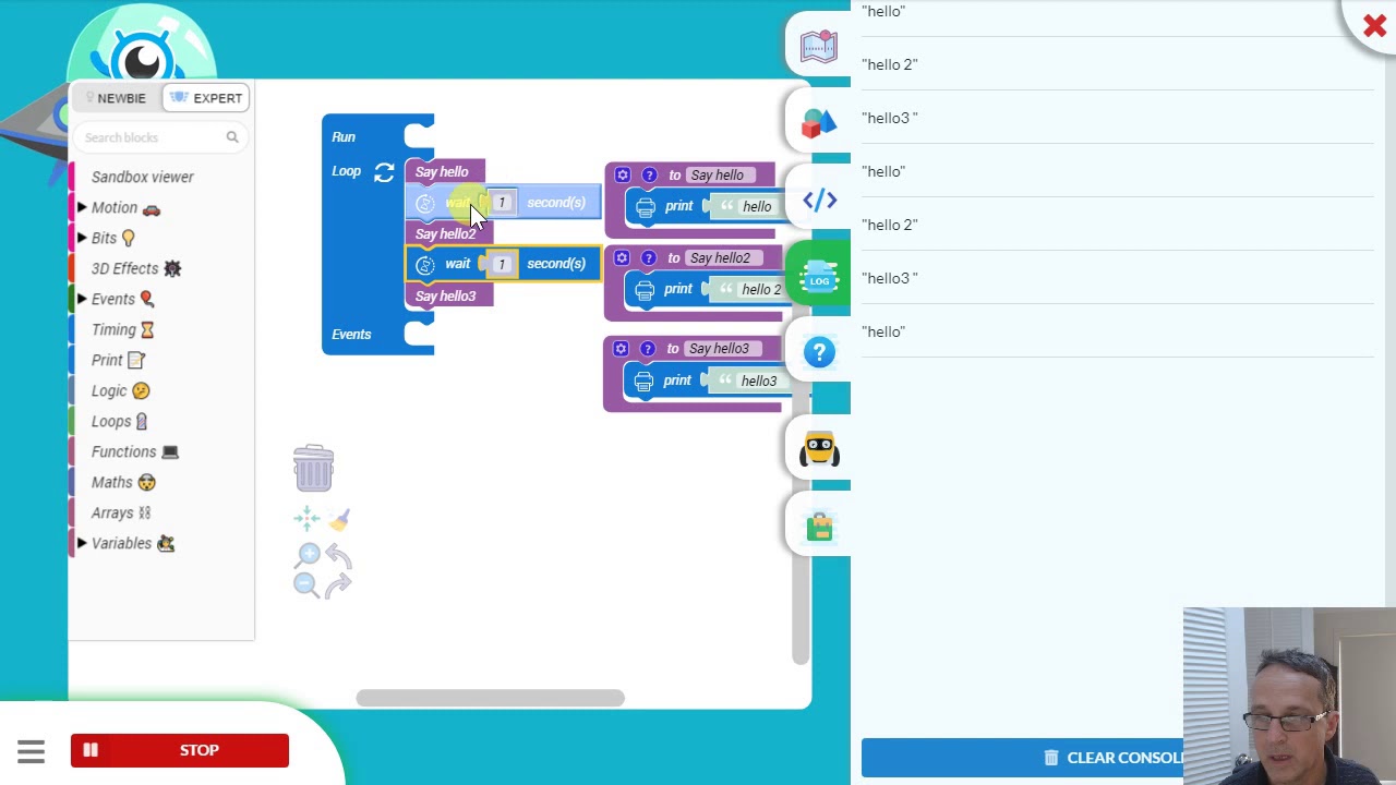 Kai's Clan Blockly - Lesson 6 / Functions - YouTube