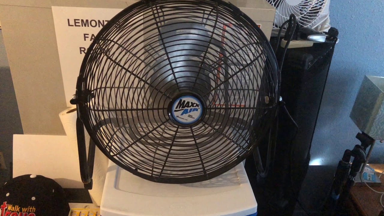 maxx air fan cooling my room - YouTube