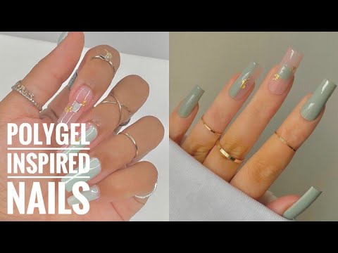 DIY POLYGEL NAILS AT HOME | NAIL TUTORIALS FOR BEGINNERS | QUICK, EASY ...