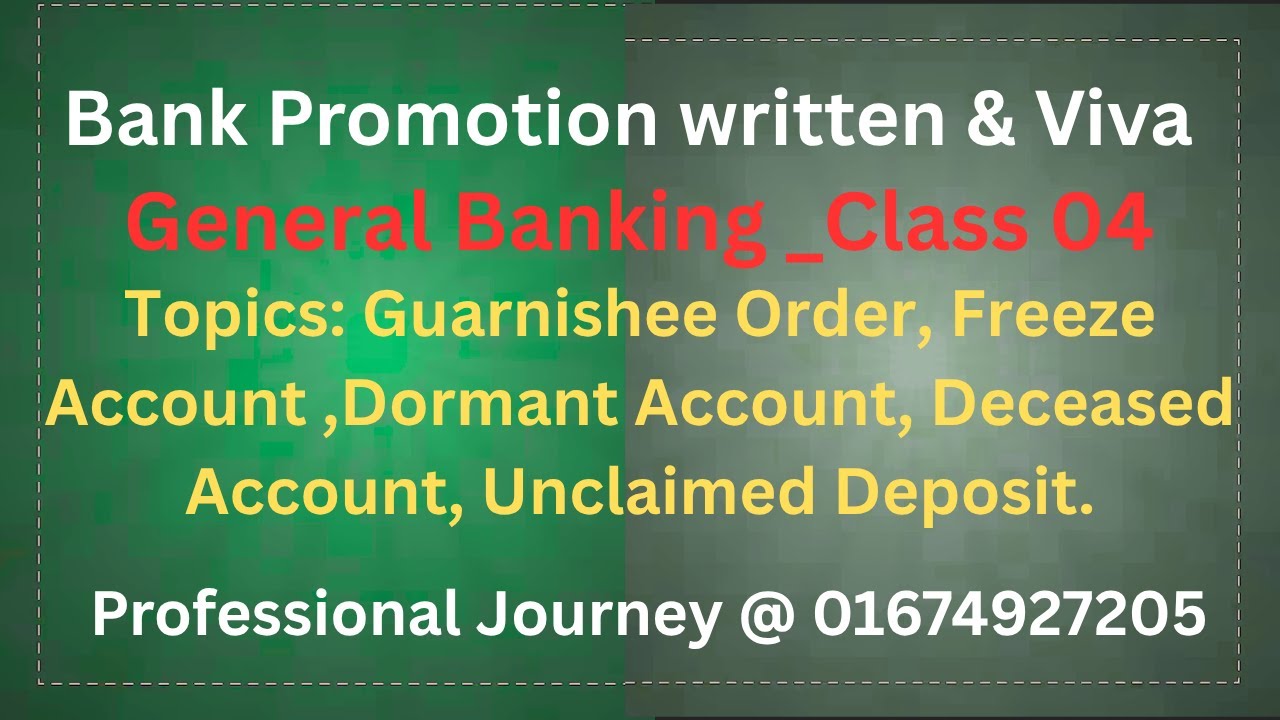 Bank Promotion Written & Viva _Class 04 - YouTube
