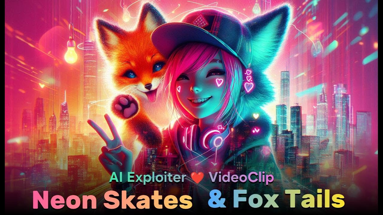 Neon Skates & Fox Tails / AI VideoClip - YouTube