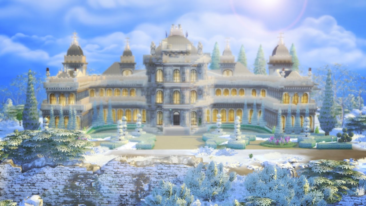 Building CINDERELLA'S (MOVIE) CASTLE l Sims 4 - YouTube