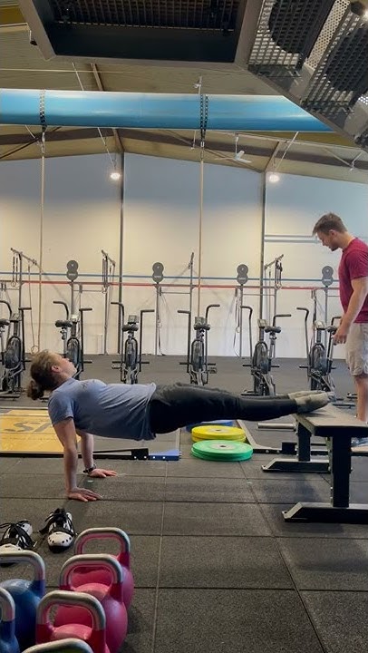 Reverse Plank Hold with Feet on Bench - YouTube