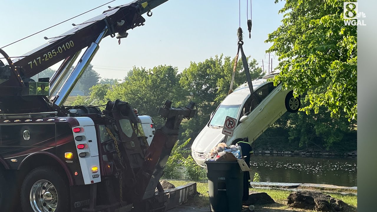 Car pulled out of Conestoga River in Lancaster County - YouTube