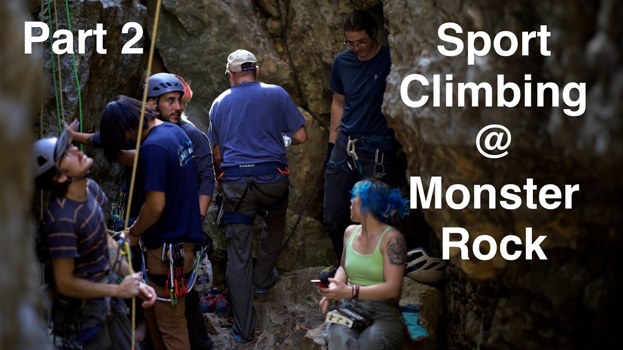 Sport Climbing at Monster Rock - Part 2 - YouTube