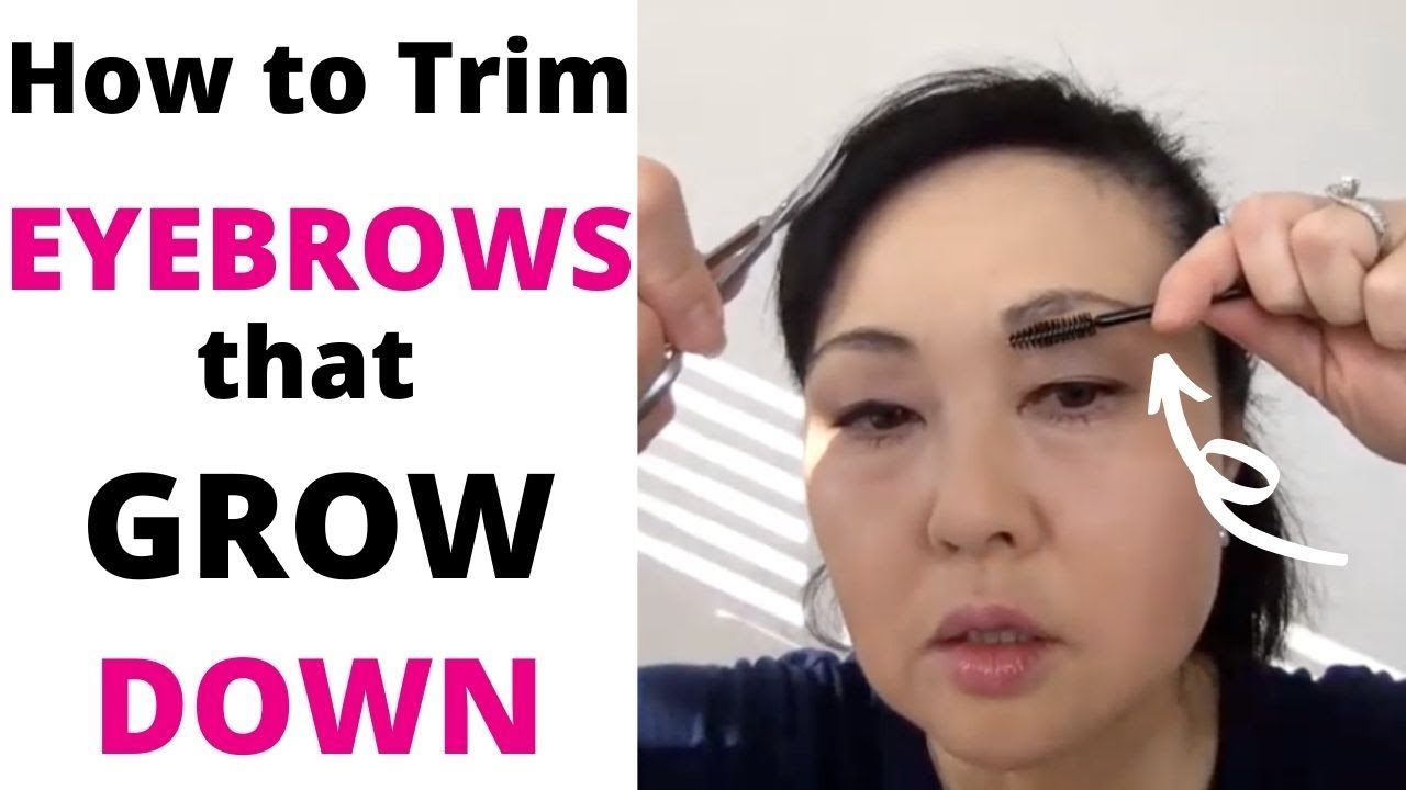 😉 How to Trim Your Eyebrows that Grow Down - YouTube