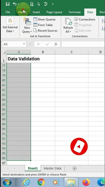 How to COPY & PASTE Data Validation Restriction in MS Excel | सीखें हिंदी में #Shorts - YouTube