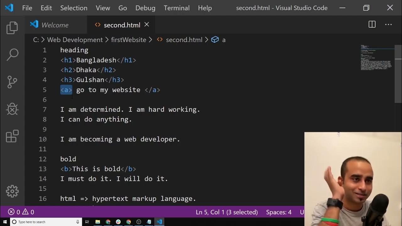 1 5 HTML TAG ATTRIBUTE, ANCHOR, HREF, NAVIGATE - YouTube
