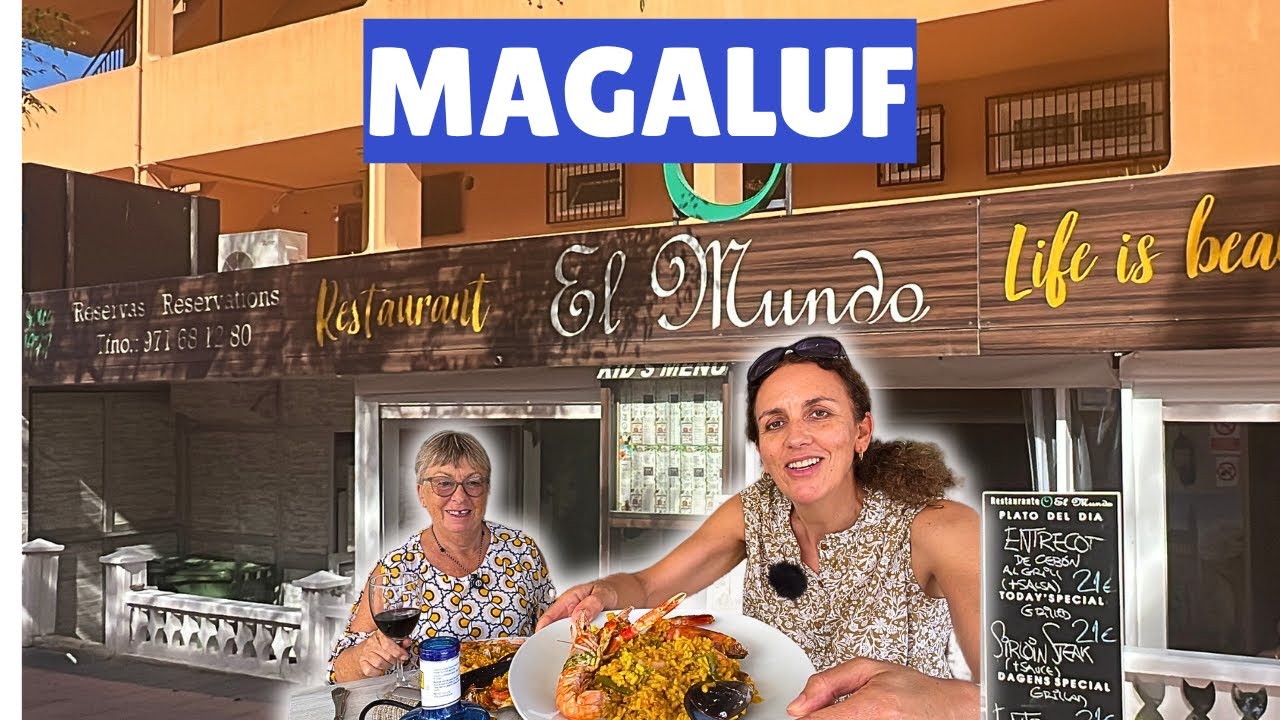 SPANISH FOOD IN MAGALUF | Paella review at El Mundo Restaurant ...