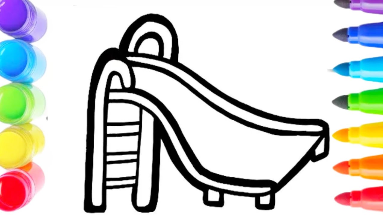 How to Draw Slide | Slide Drawing | Slide Coloring | Easy Drawing for ...