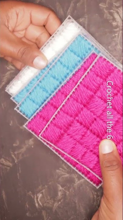 DIY Mini Plastic Canvas Puzzle Bag - YouTube