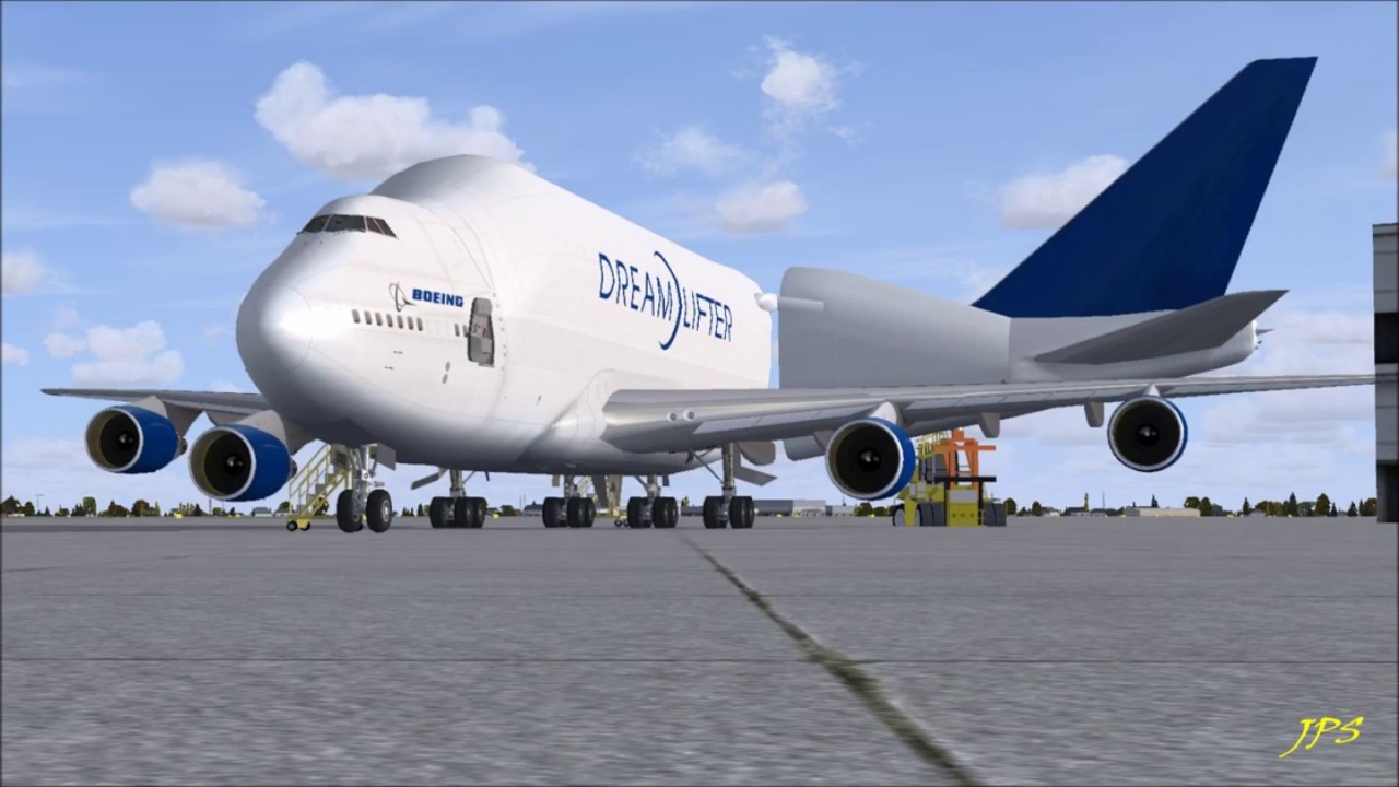 FSX - The Boeing 747 Dreamlifter N780BA - YouTube
