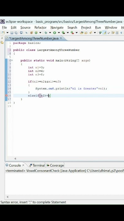Largest Among Three Number Using Java Language Javalanguage Javaprogramming Javadevelopment
