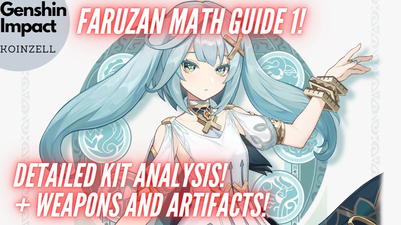 Faruzan Math Guide 1! Detailed Kit Analysis! Weapons and Artifacts! - YouTube