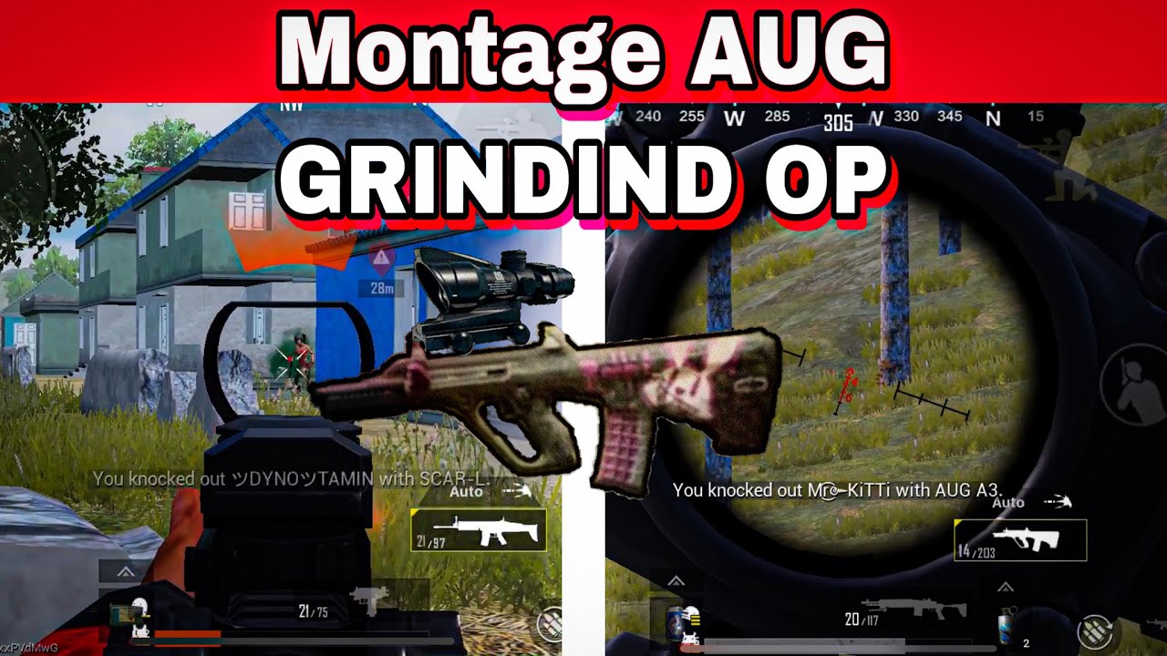 Pubg Mobile Montage || Aug + 4x Spray || Grinding OP || - YouTube