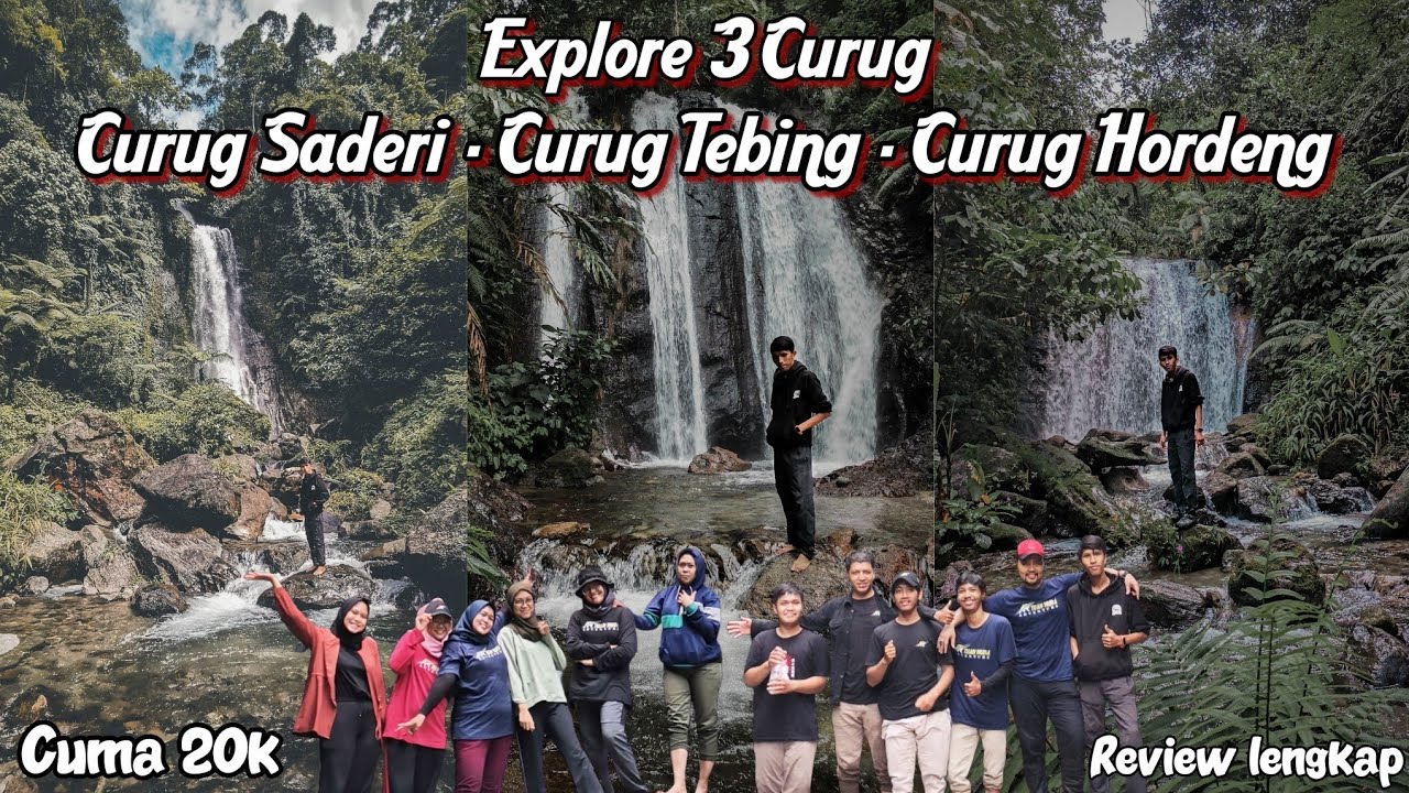 Curug Saderi, Curug Tebing, Curug Hordeng (Cinematic Vlog) - YouTube