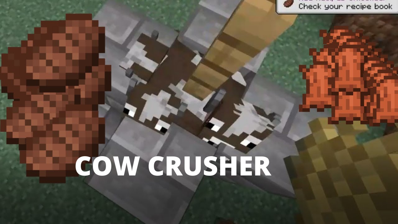 Cow Crusher | Easy 1.17/1.17.1/1.16 | Unlimited food and leather ...