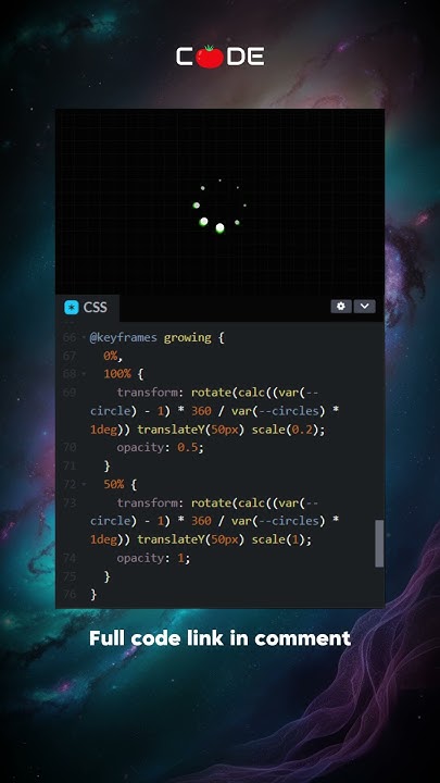 Spinning Circle Preloader CSS Animation #css #html #codetomato - YouTube