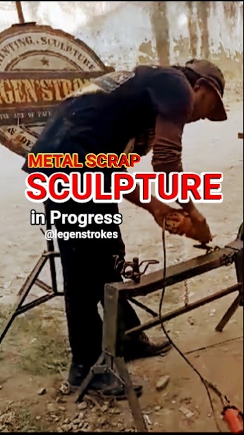 Crafting an ARTIST CHAIR from METAL SCRAP! SCULPTURE | Precision Meets ...