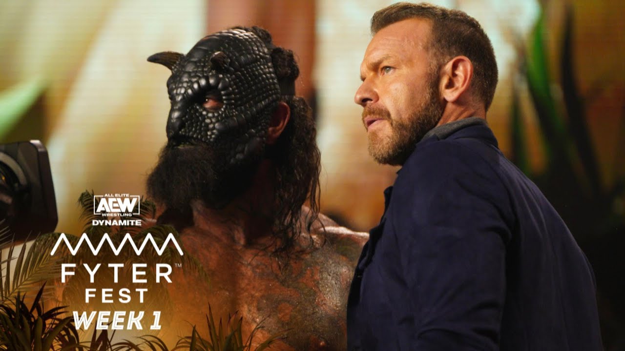Christian Cage & Luchasaurus Continue to Breath Fire | AEW Fyter Fest ...
