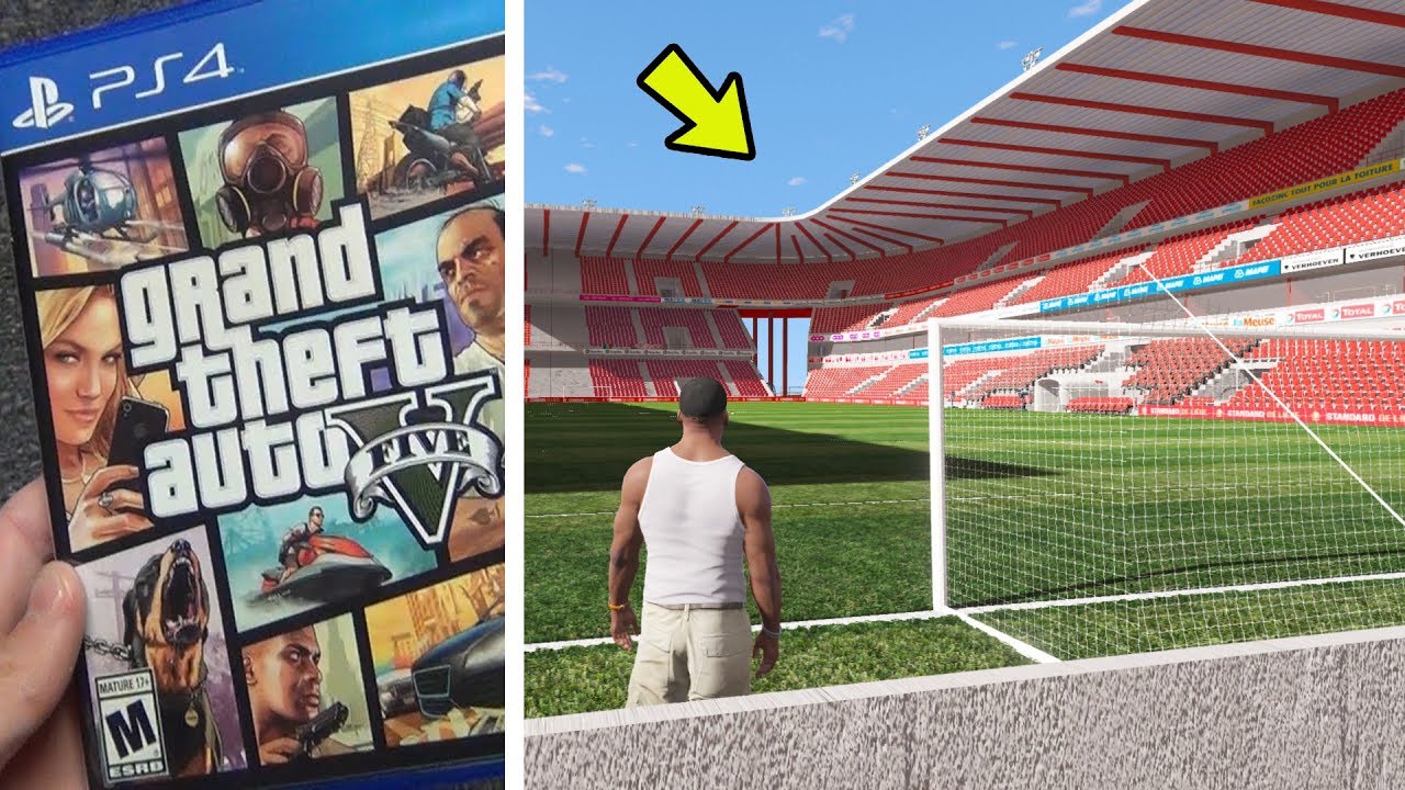 Jogando a versão FRANCESA GTA 5! (Com estadio de FUTEBOL Novo mapa ...