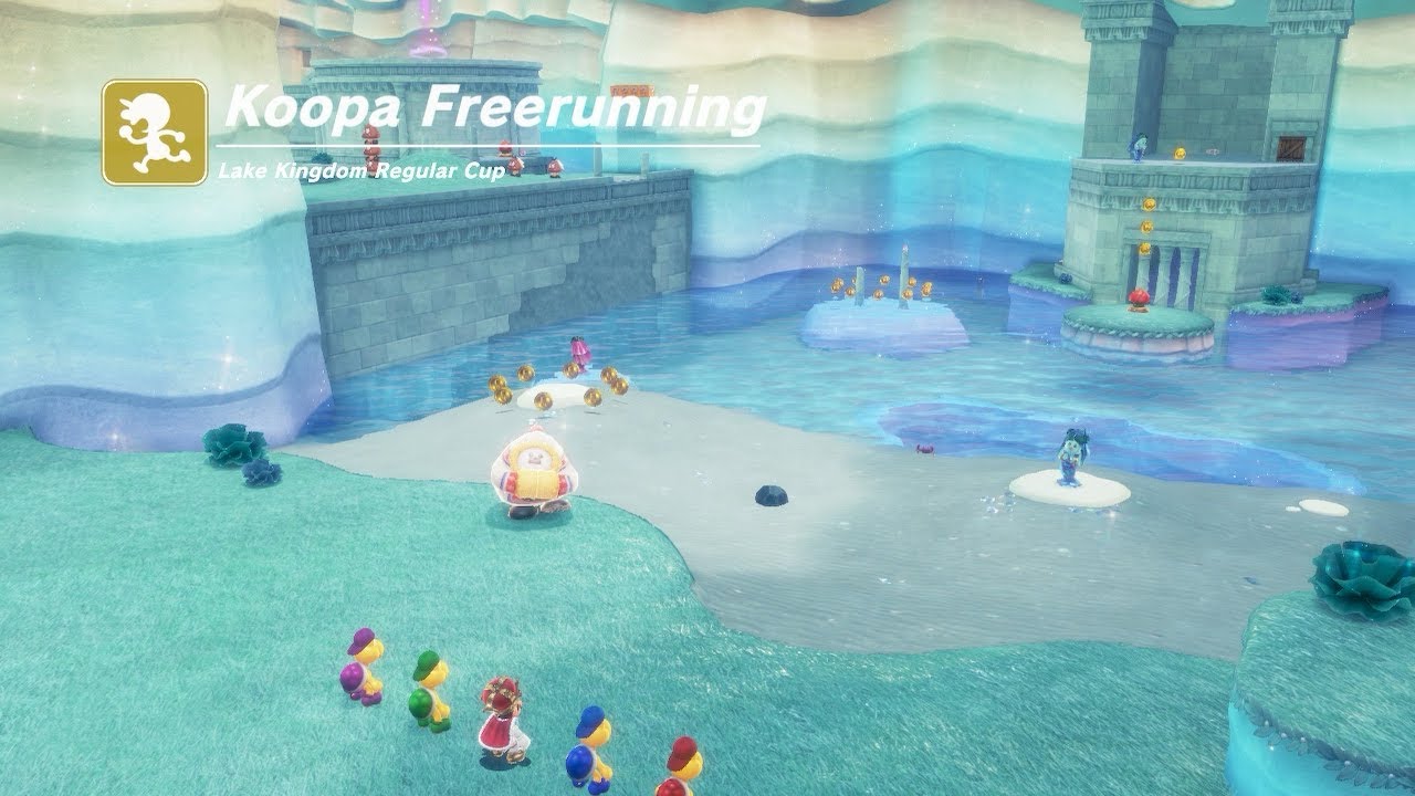 Super Mario Odyssey Koopa Freerunning Races Part 2 and extra moons Part ...