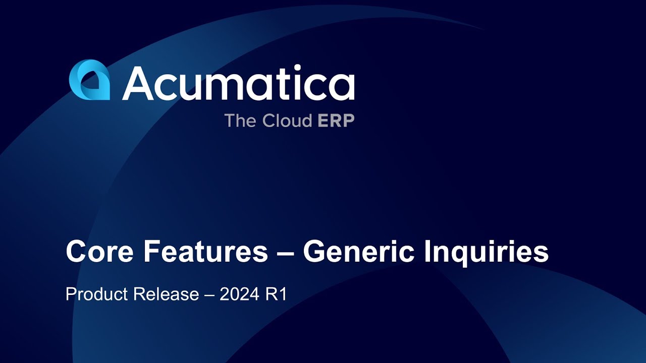 Product Release - 2024 R1 Core - Generic Inquiries - YouTube