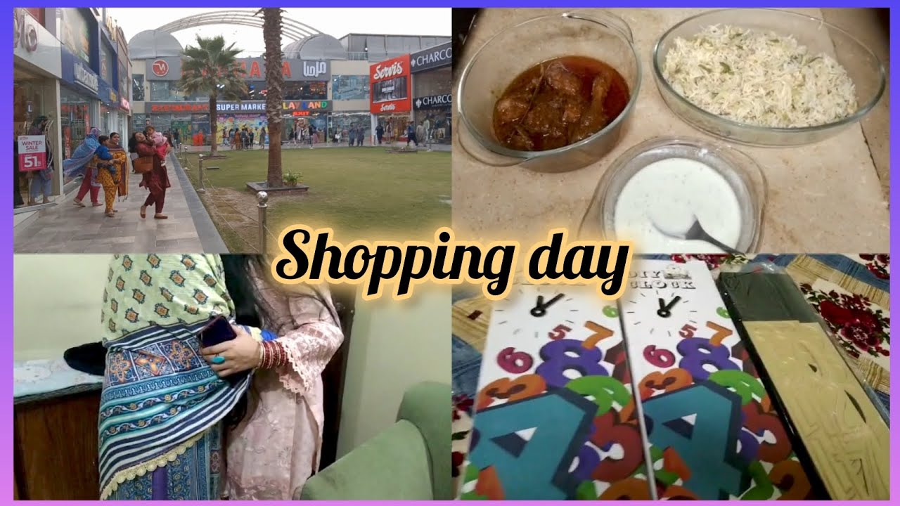Kafi din Baad park Gai 🛍️|| aj ky khane mein fried rice banai || Huma ...