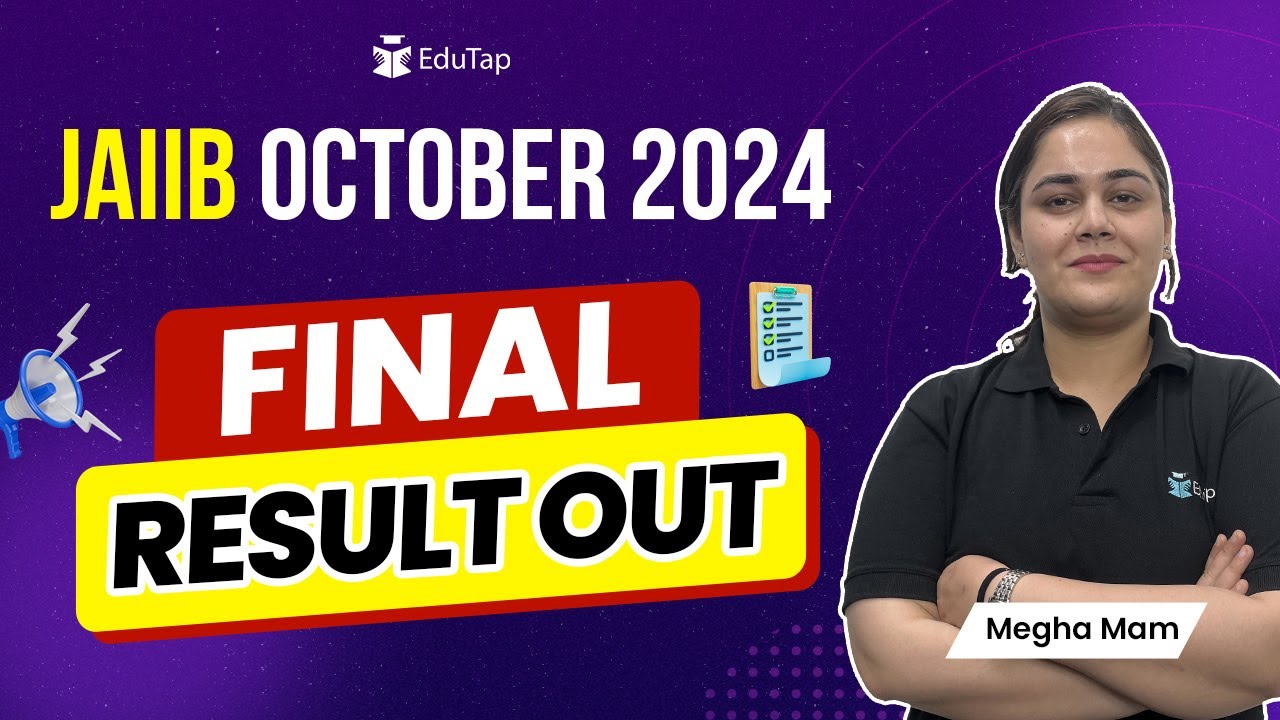 🔴JAIIB October 2024 Final Result | How to Download JAIIB Certificate ...