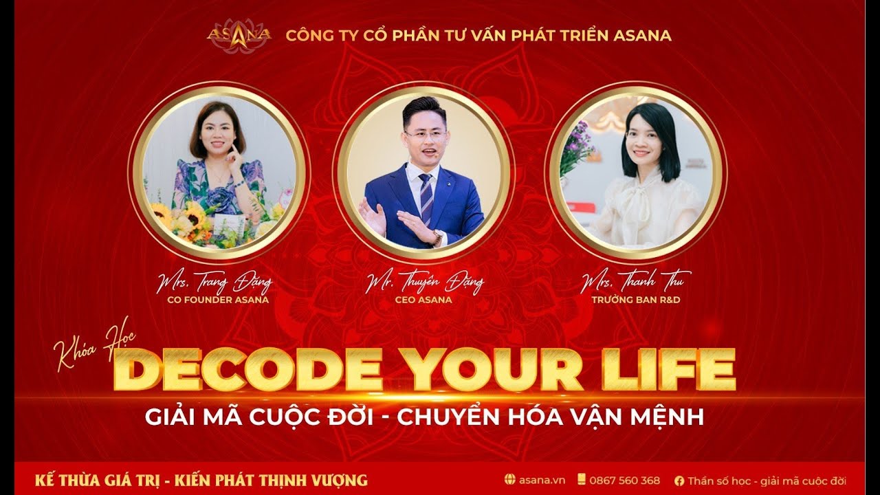 ASANA - KHÓA HỌC DECODE YOUR LIFE PHIÊN BẢN ĐẶC BIỆT - YouTube