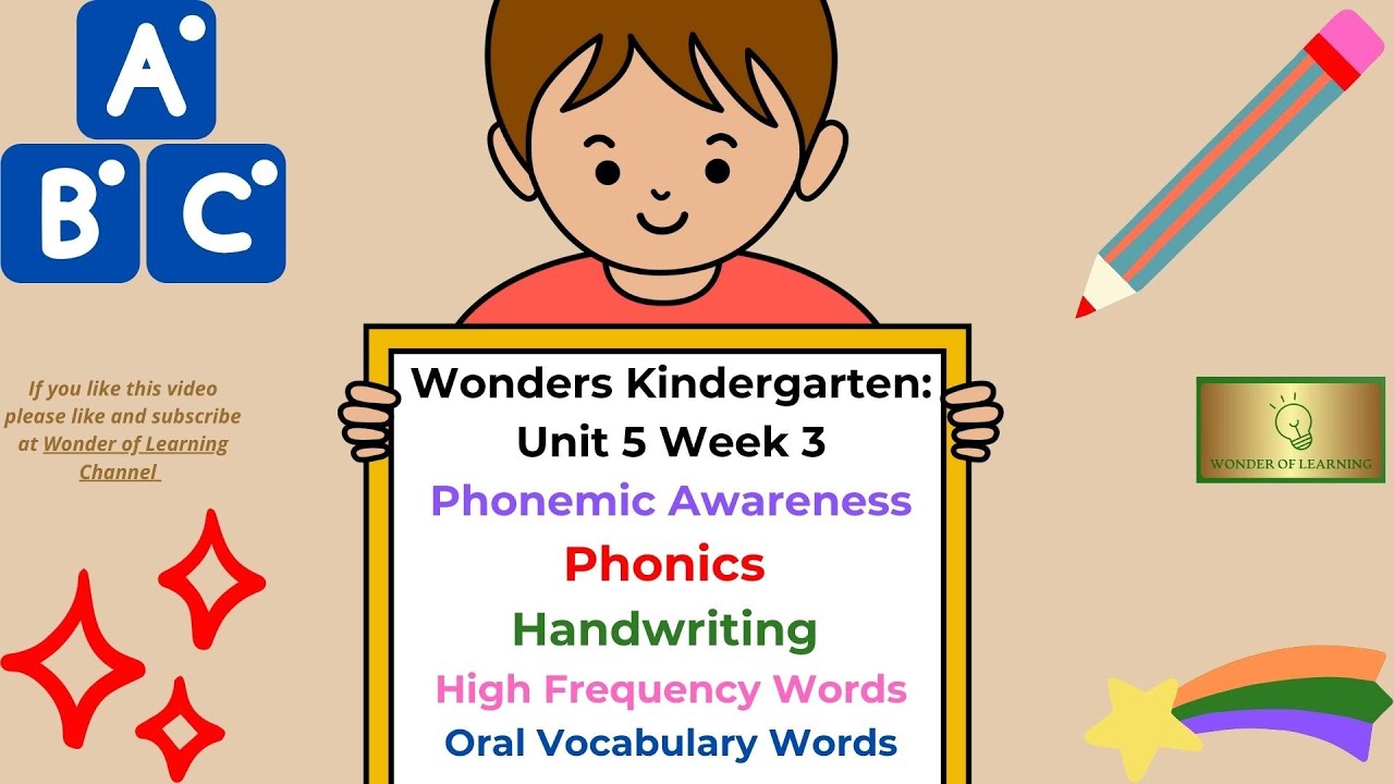 Wonders~ Kindergarten ~Unit 5 Week 3 - YouTube