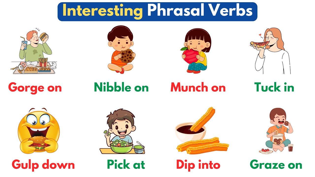 Vocabulary In English: Eating and Drinking Phrasal Verbs | Food Phrasal ...
