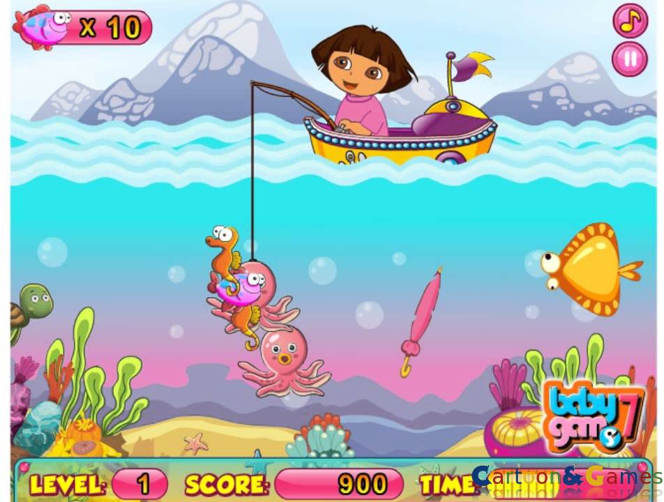 Dora The Explorer Dora Fishing Adventure - YouTube