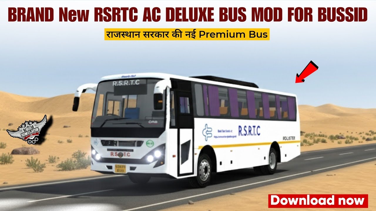 Realistic RSRTC AC Deluxe bus mod for Bus Simulator Indonesia. Download ...