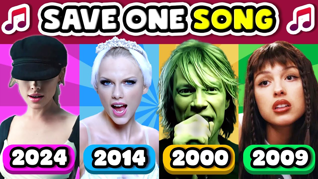 SAVE ONE SONG PER YEAR 🎵 2000-2024 Best Songs Of All Time | Music Quiz ...