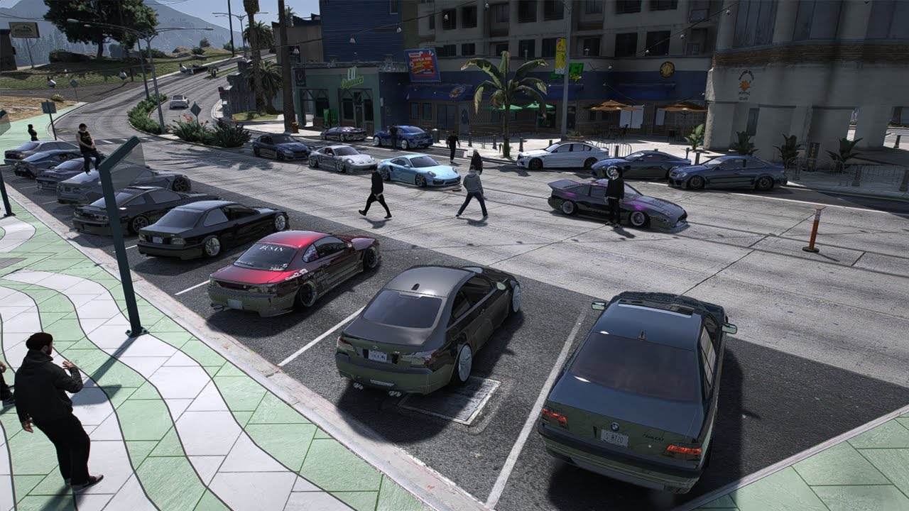 Hosting A Car Meet On The New Speed Lab FiveM Server - YouTube