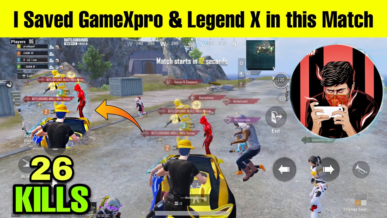😤Finally I Saved GameXpro & Legend X In 1vs 4 Situation (26 Kills ...